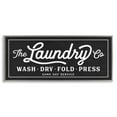 Stupell Industries Vintage Laundry Sign Cursive Typography, 10 x 24 ...