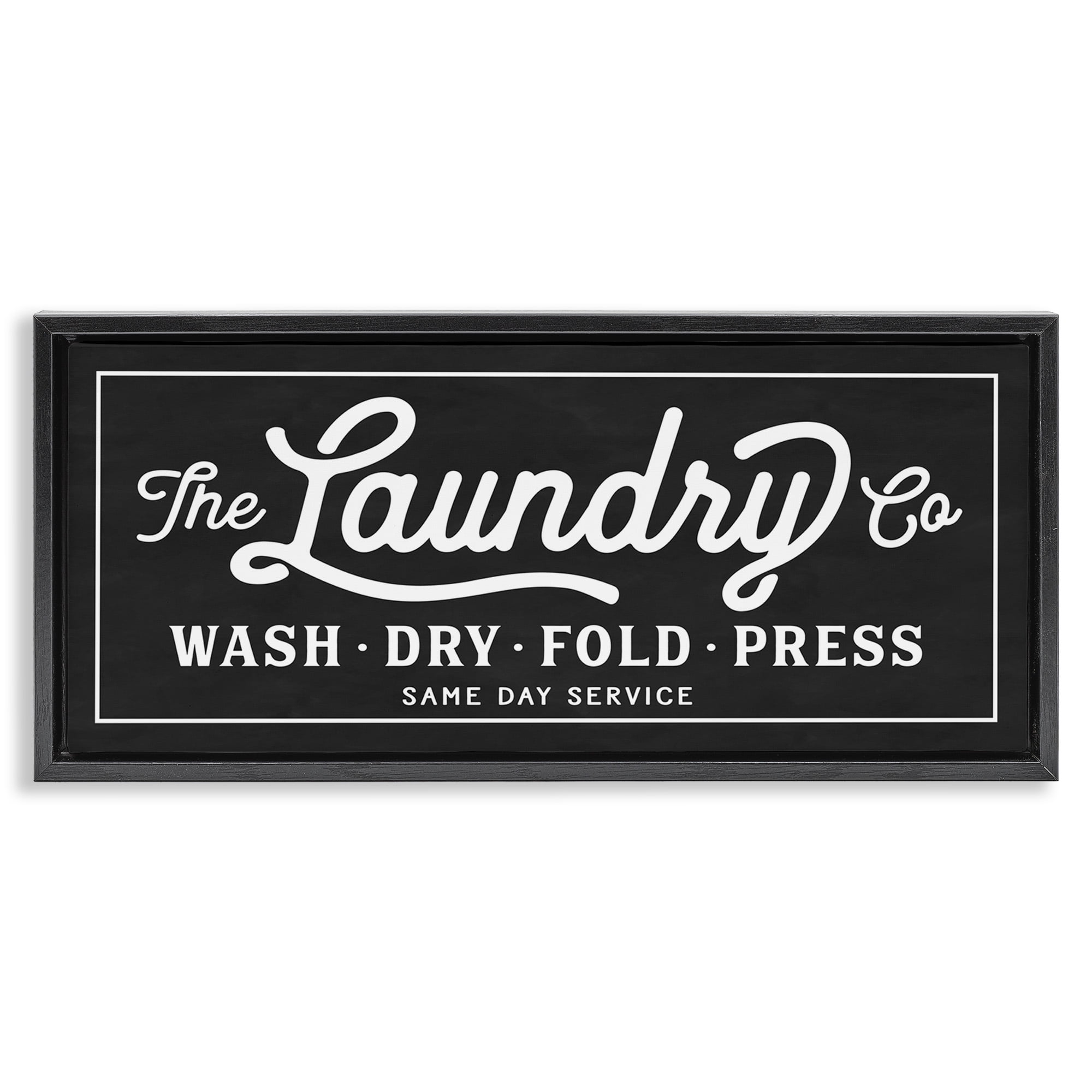 Stupell Industries Vintage Laundry Sign Cursive Typography Abstract ...