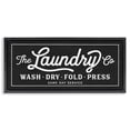 Stupell Industries Vintage Laundry Sign Cursive Typography Abstract ...