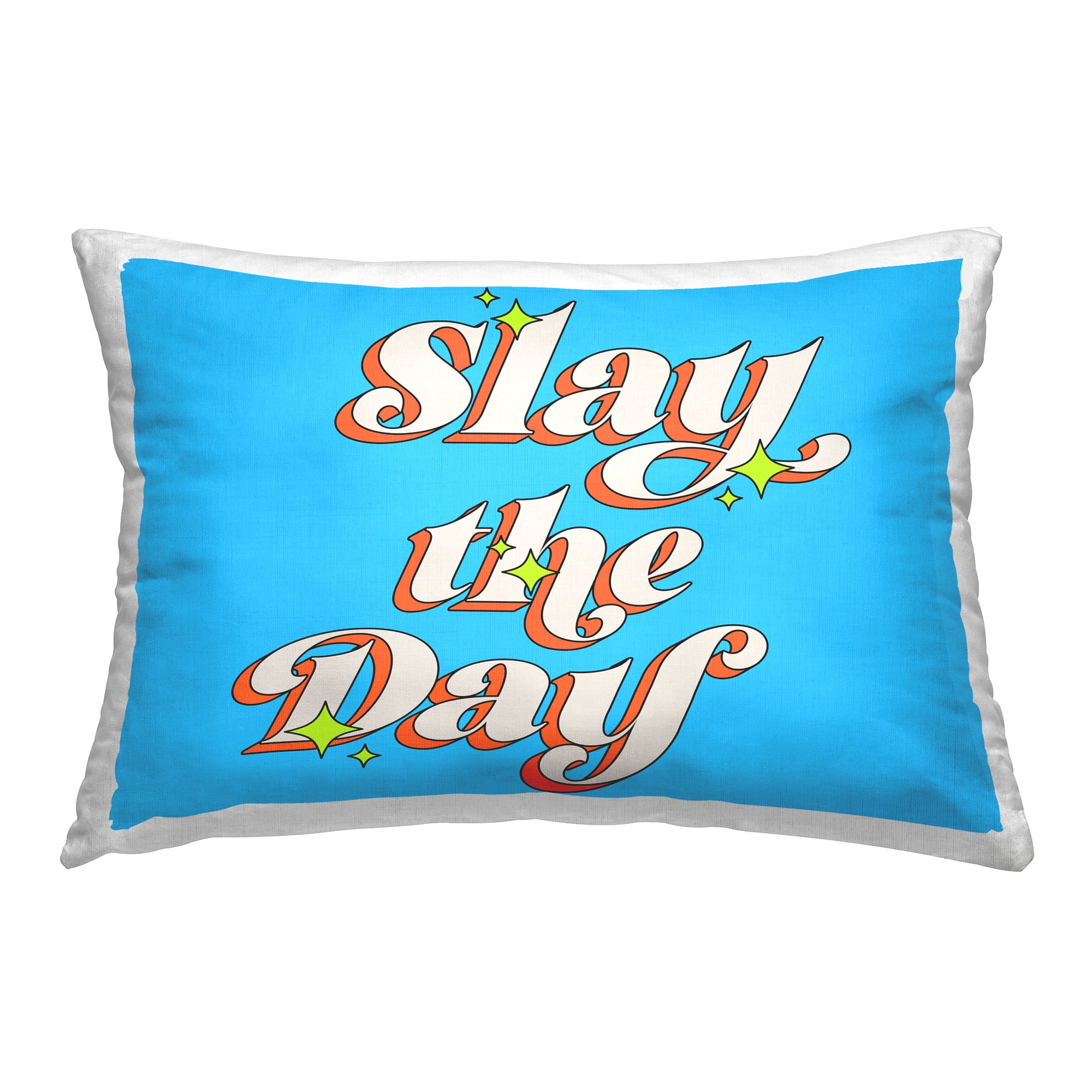 Stupell Industries Vintage Slay The Day Decorative Pillow 14x20 Home Interiors Comfort - Walmart.com