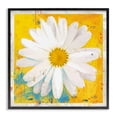 Stupell Industries Violet's Daisy on Yellow Black Framed Giclee Art ...