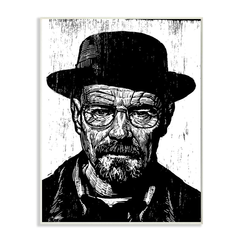 Stupell Industries Walter White Heisenberg Breaking Bad Famous People ...