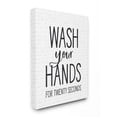 Stupell Industries Wash Your Hands Bathroom Quote Twenty Seconds Clean ...