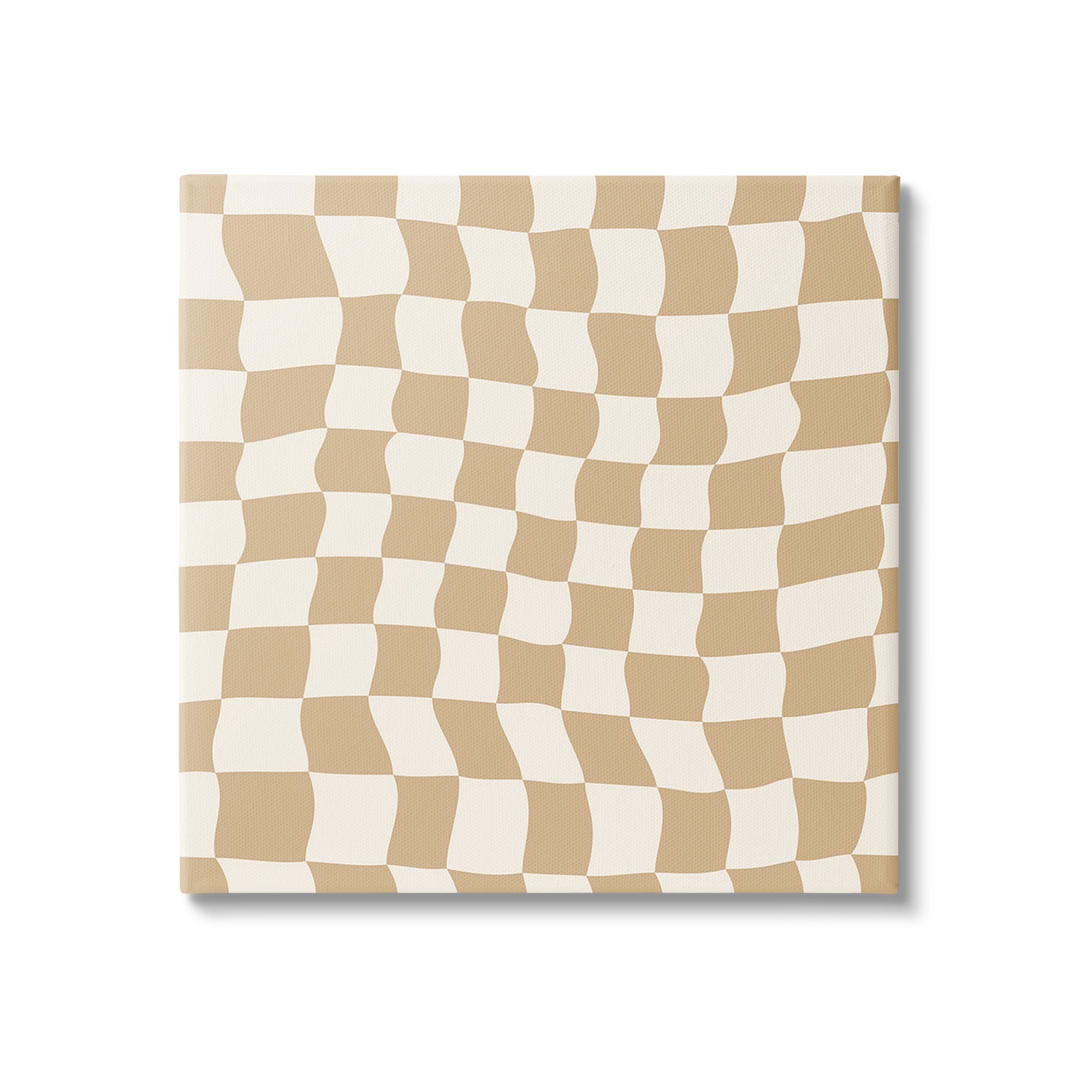 Stupell Industries Wavy Checkered Abstract Canvas Art Print 24 x 24 ...