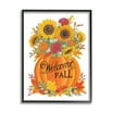 Stupell Industries Happy Fall Y'all Autumn Harvest Red Truck Black ...
