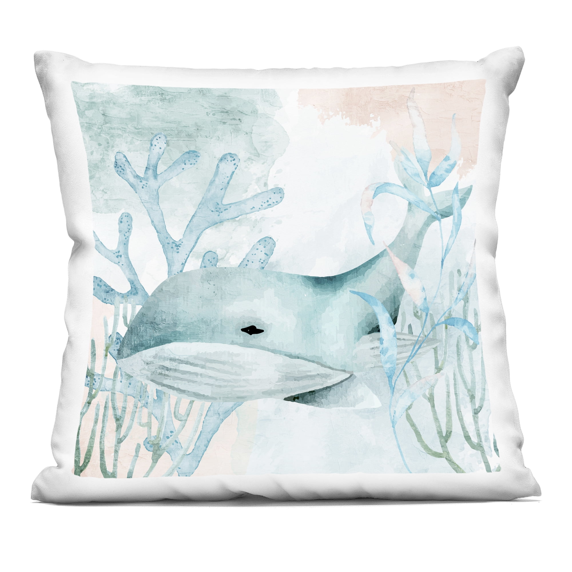 Stupell Industries Whale Sea Swim Decorative Printed Throw Pillow ...