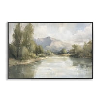 Stupell Industries Neutral Meadow Landscape Landscape & Nature Painting ...