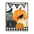 Stupell Industries Whimsical Halloween Scene Farm Table Pumpkin Crows ...
