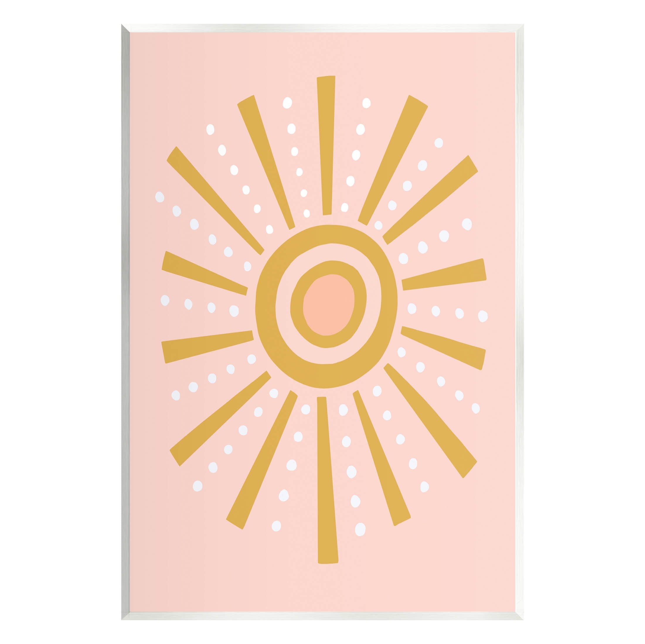 Stupell Industries Whimsical Sun Rays Pattern Lithograph Art Print by ...