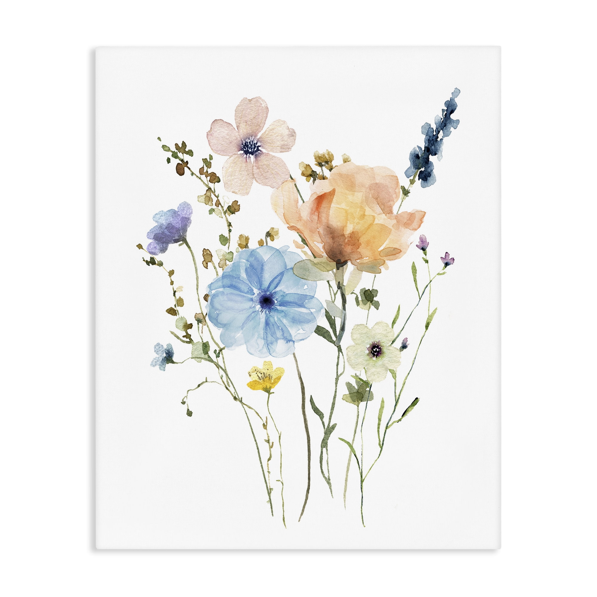 Stupell Industries Wildflower Sprig Bundle Canvas Wall Art, design by ...