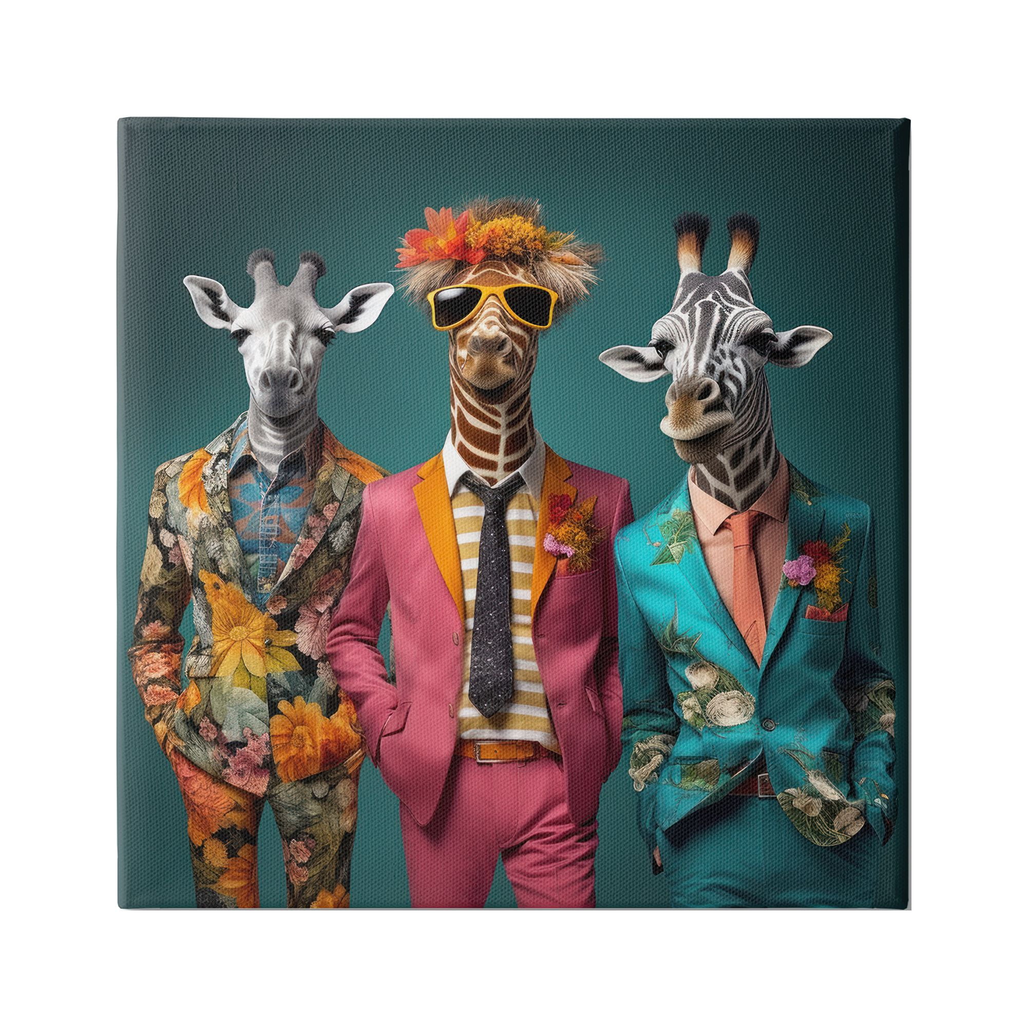 Stupell Industries Wildlife in Formal Fashion Animals & Insects ...