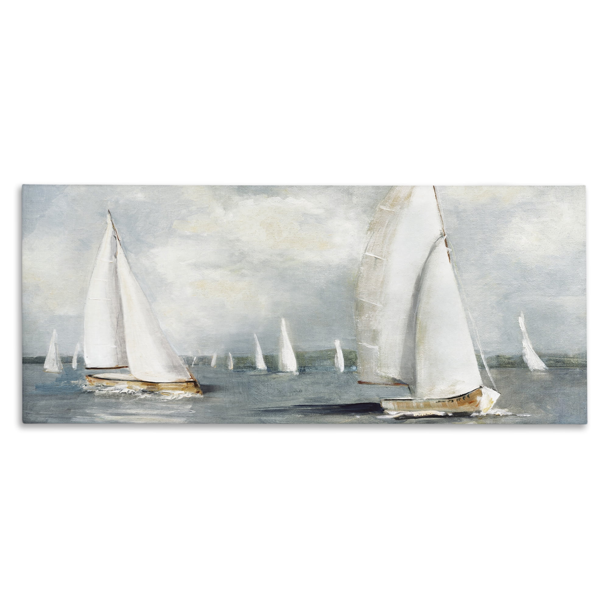 Stupell Industries Windy Sailboat Fleet Canvas Wall Art, design by ...