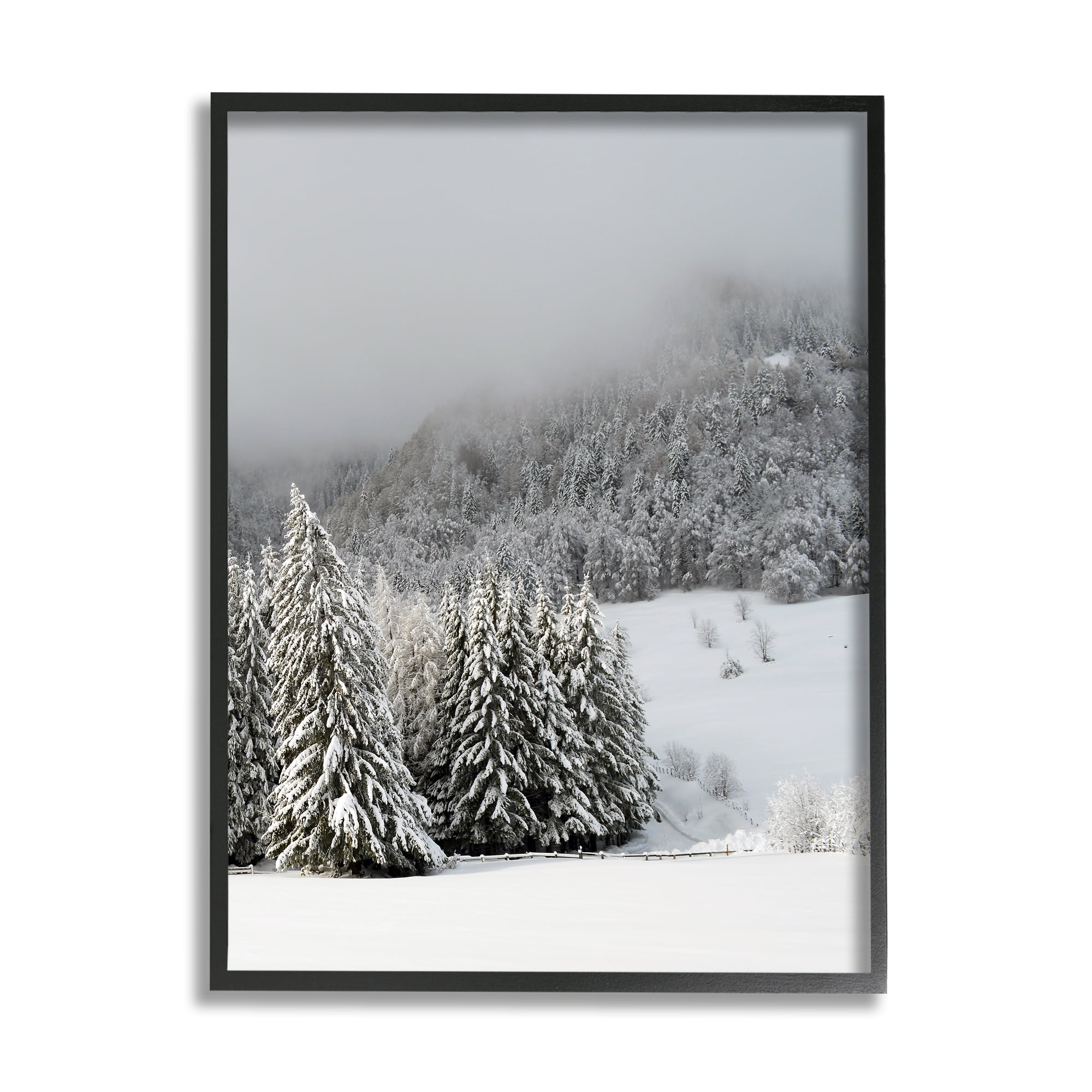 Stupell Industries Winter Snowscape Woodland Trees Landscape ...