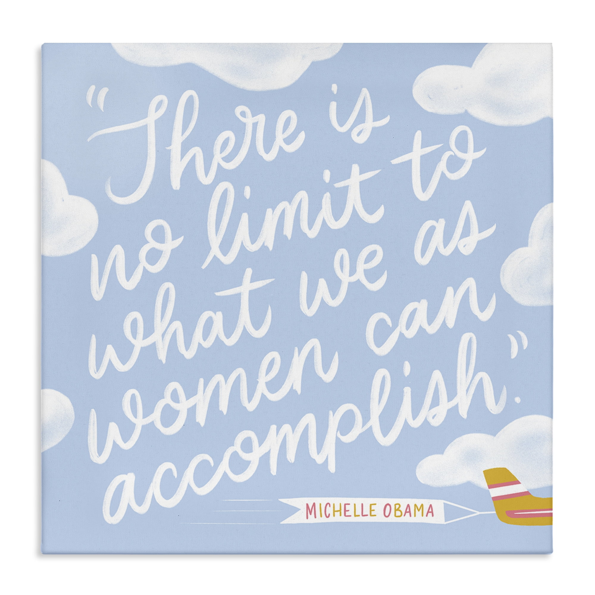 Stupell Industries Women Accomplishment Quote Text & Numbers Painting ...