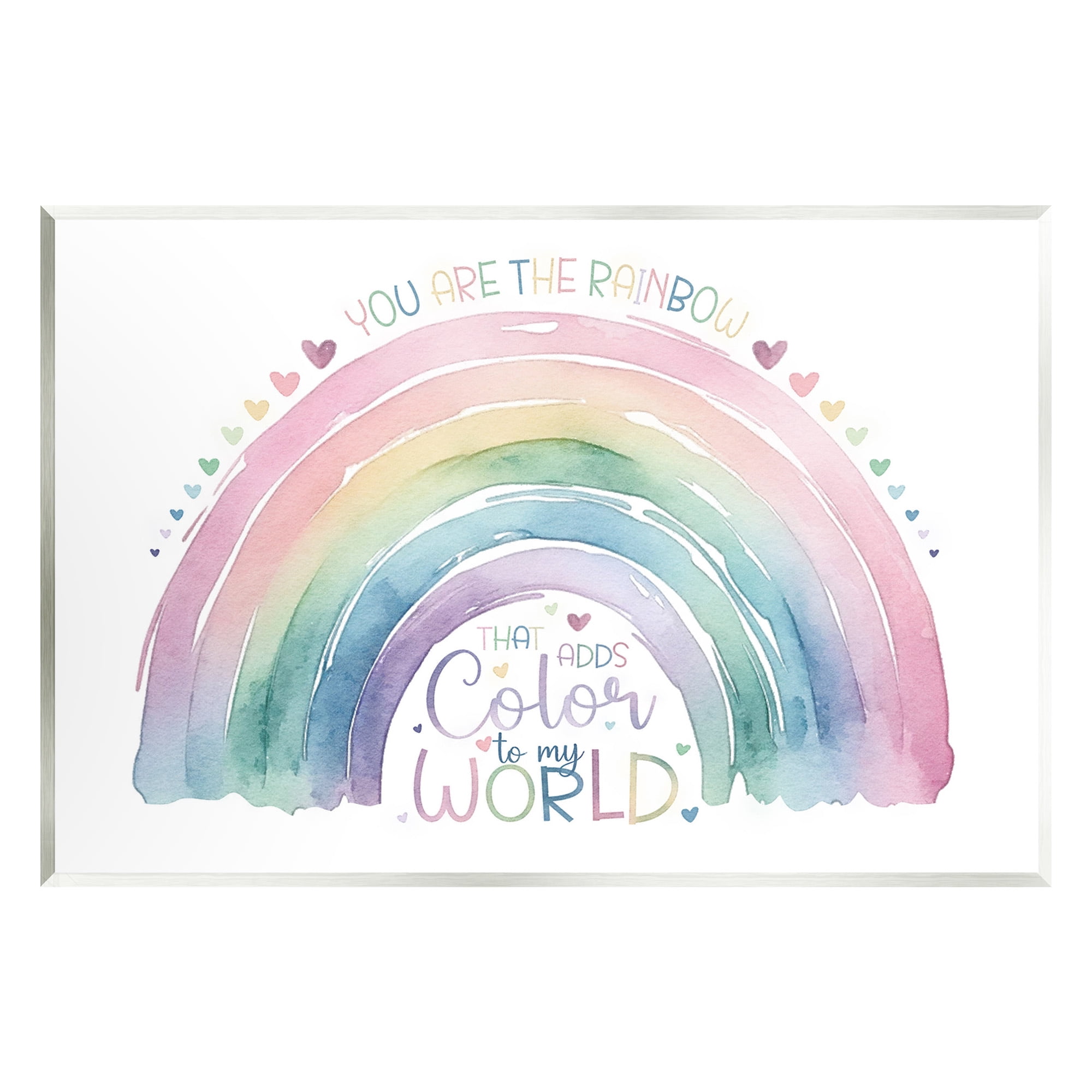 Stupell Industries You Are The Rainbow Inspirational Painting Unframed ...