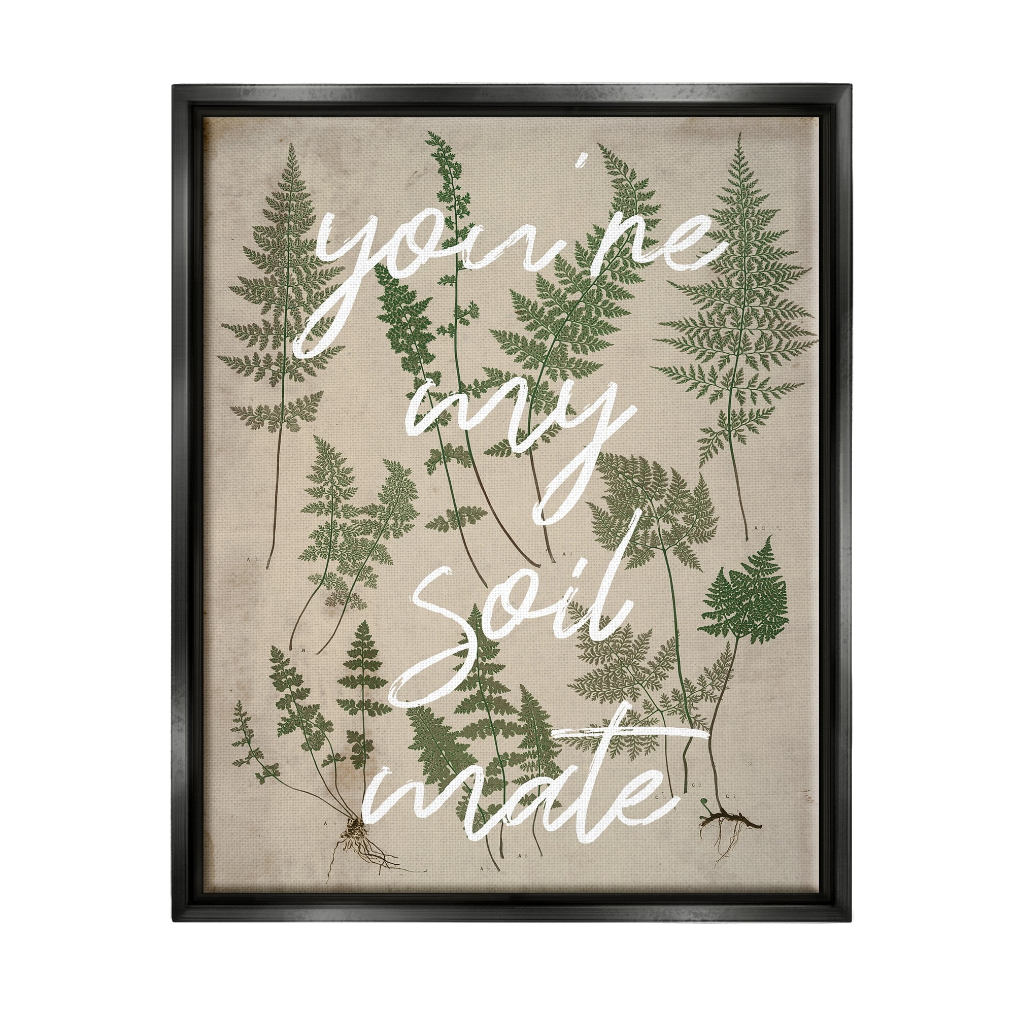 Free Shipping! Stupell Industries You're My Soil Mate Rustic Fern ...