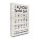 Stupell IndustriesLaundry Symbols Guide Typography Canvas Wall Art by Lettered and Lined ...