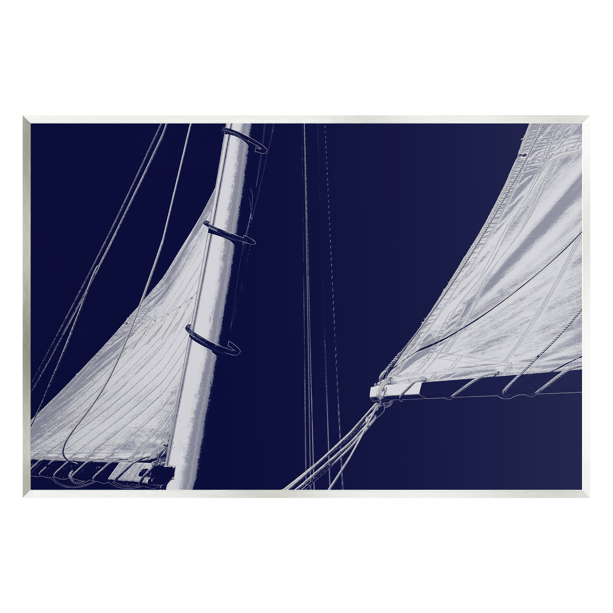 Stupell Marine Mast Sails Watercraft Boat Landscape Photography Wall ...