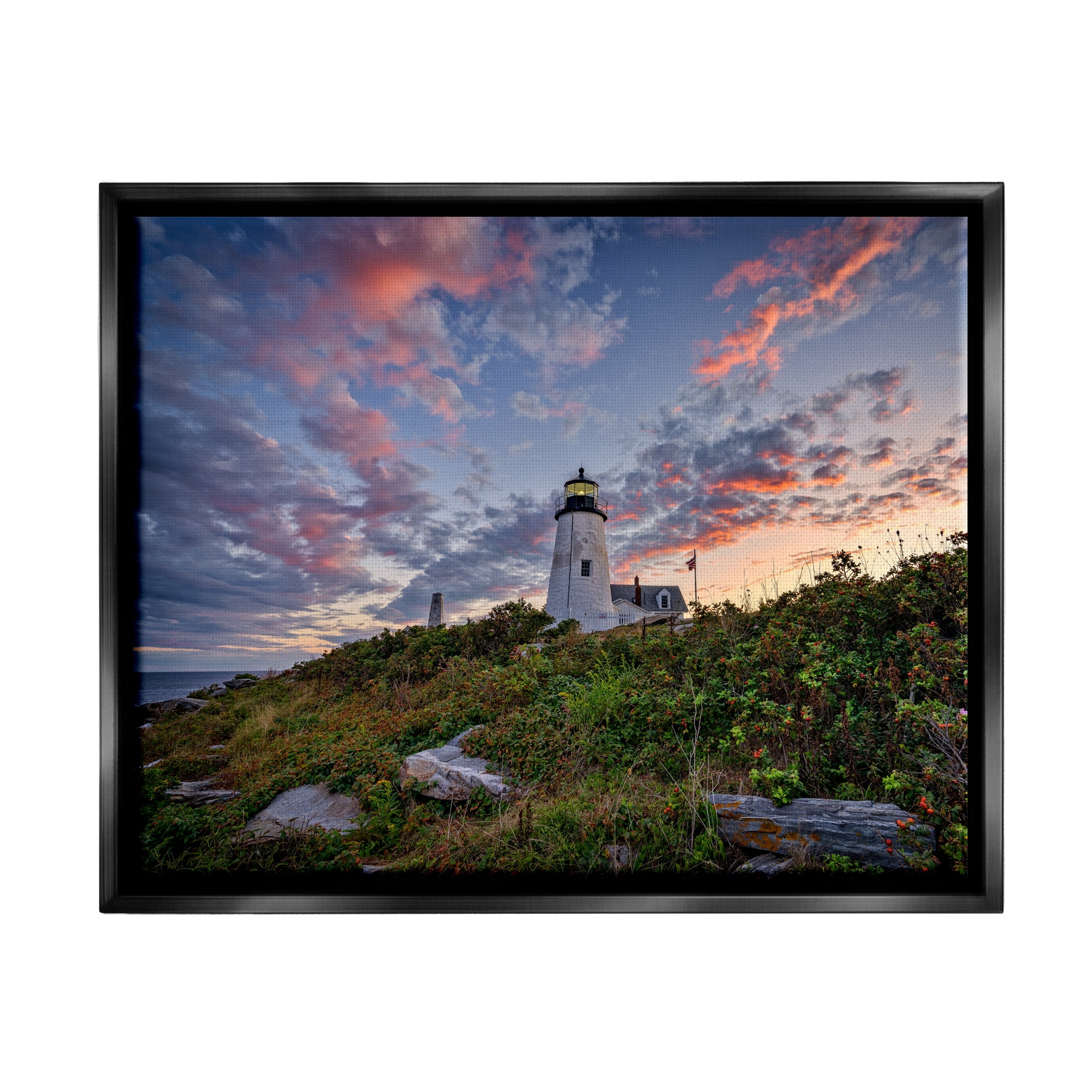 Stupell Nautical Lighthouse Pink Clouds Landscape Landscape Photography ...