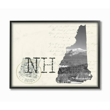 The Stupell Home Decor Pennsylvania Black and White Photograph on Cream Paper Postcard Wall ...