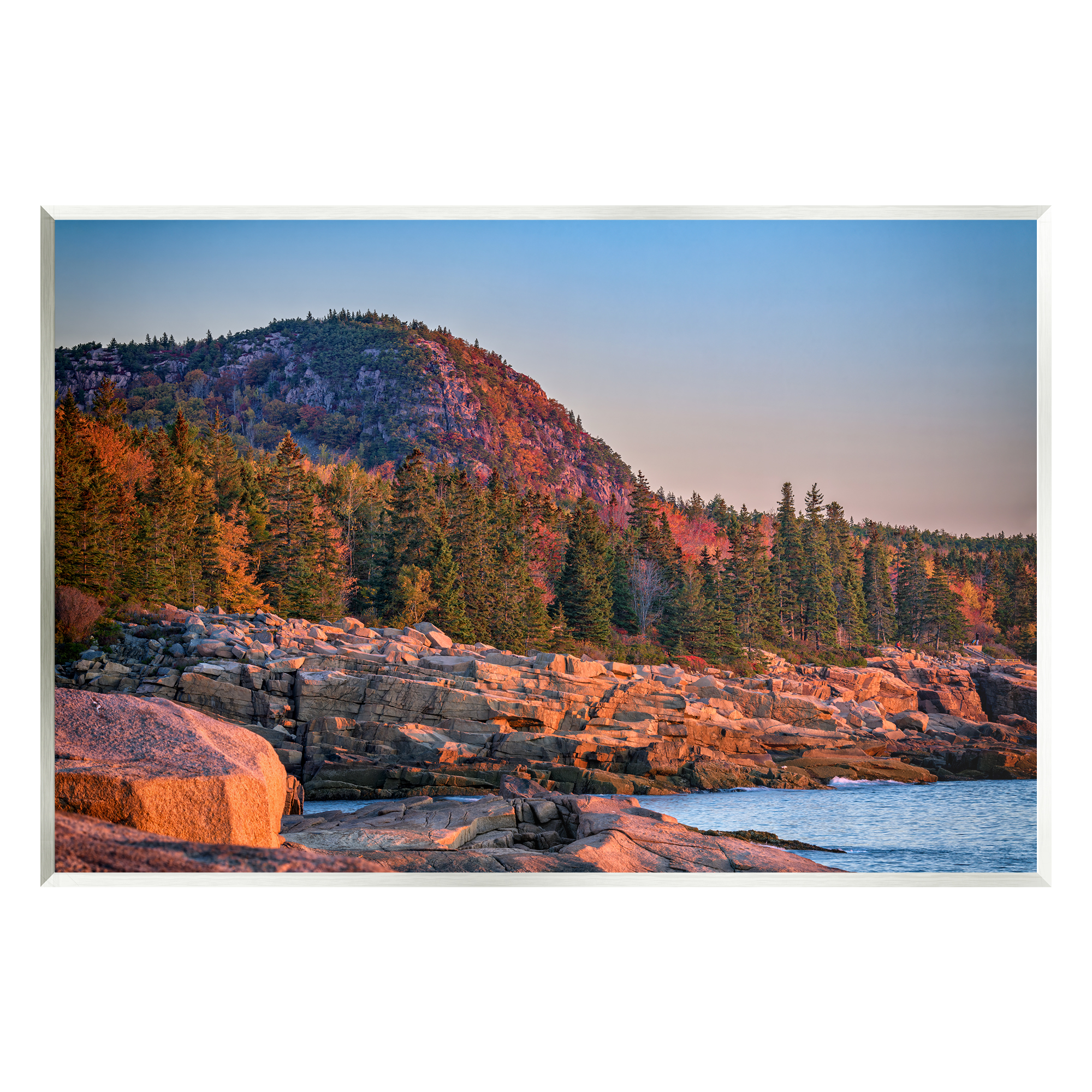 Stupell Rocky Seaside Mountain Cliff Landscape Photography Wall Plaque ...