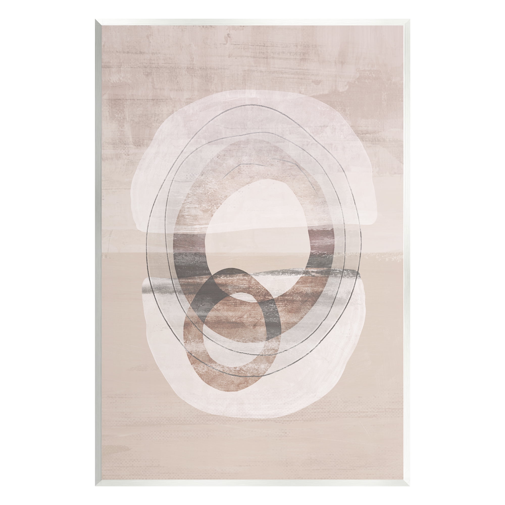Stupell Round Boho Circles Contemporary Abstract Painting Wall Plaque ...