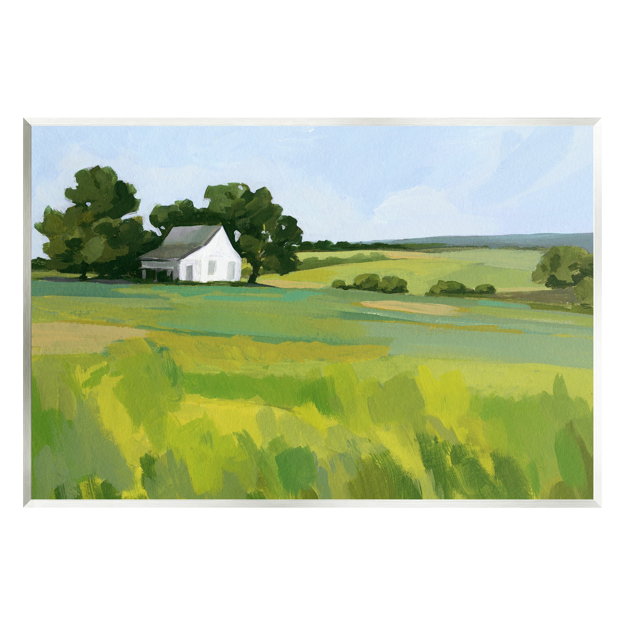 Stupell Rural Barn Abstract Scenery Landscape Painting Wall Plaque ...