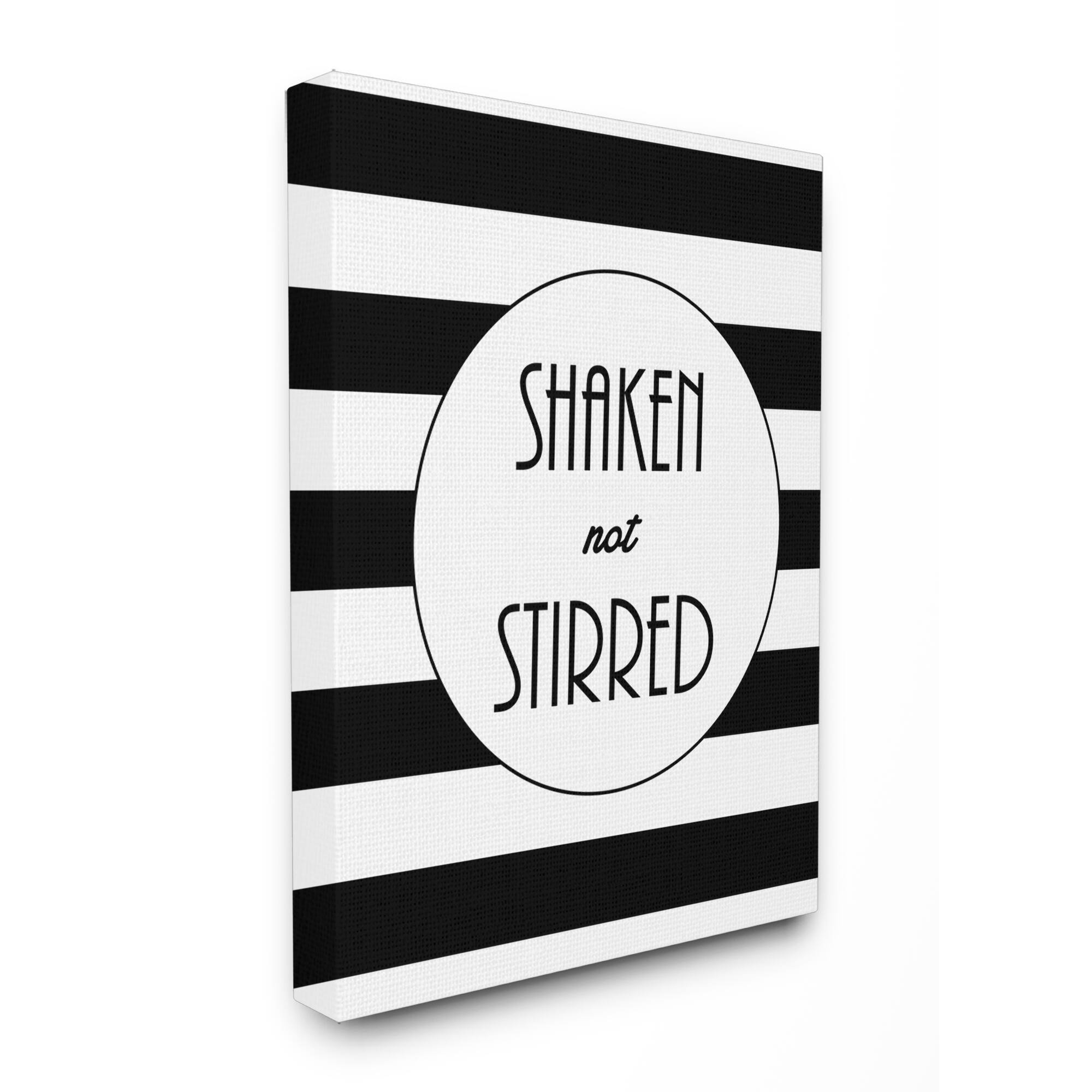 Stupell Shaken Not Stirred Glam Canvas Wall Art design by House of Lulu ...