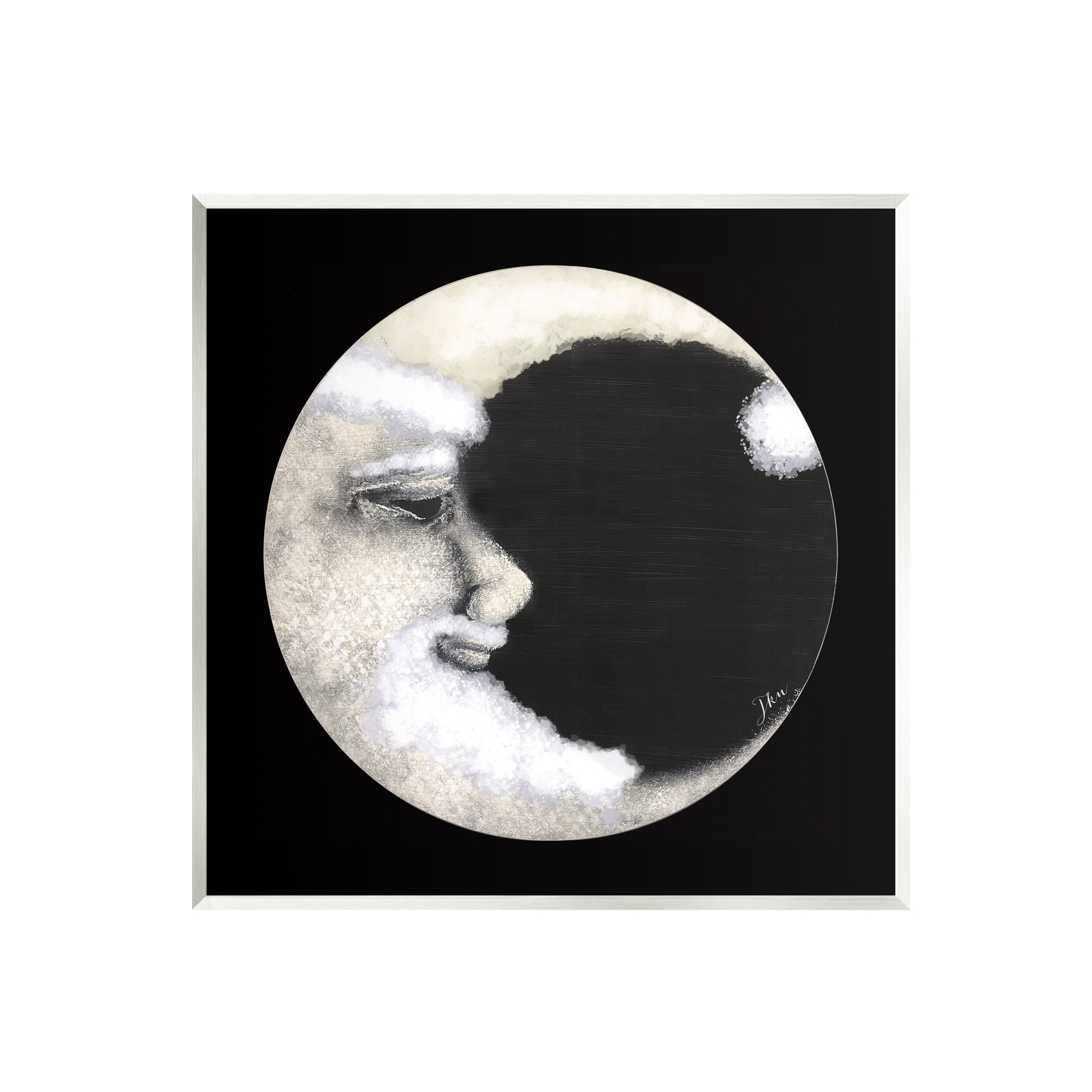 Stupell Industries Smiling Moon Face Landscape Wall Art - Ready to Hang ...