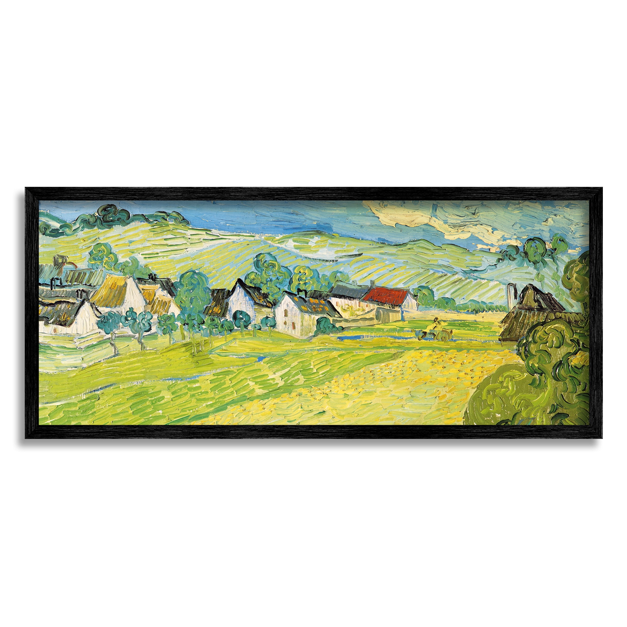 Stupell Vue Ensoleille Van Gogh Classic Landscape Painting Black Framed ...