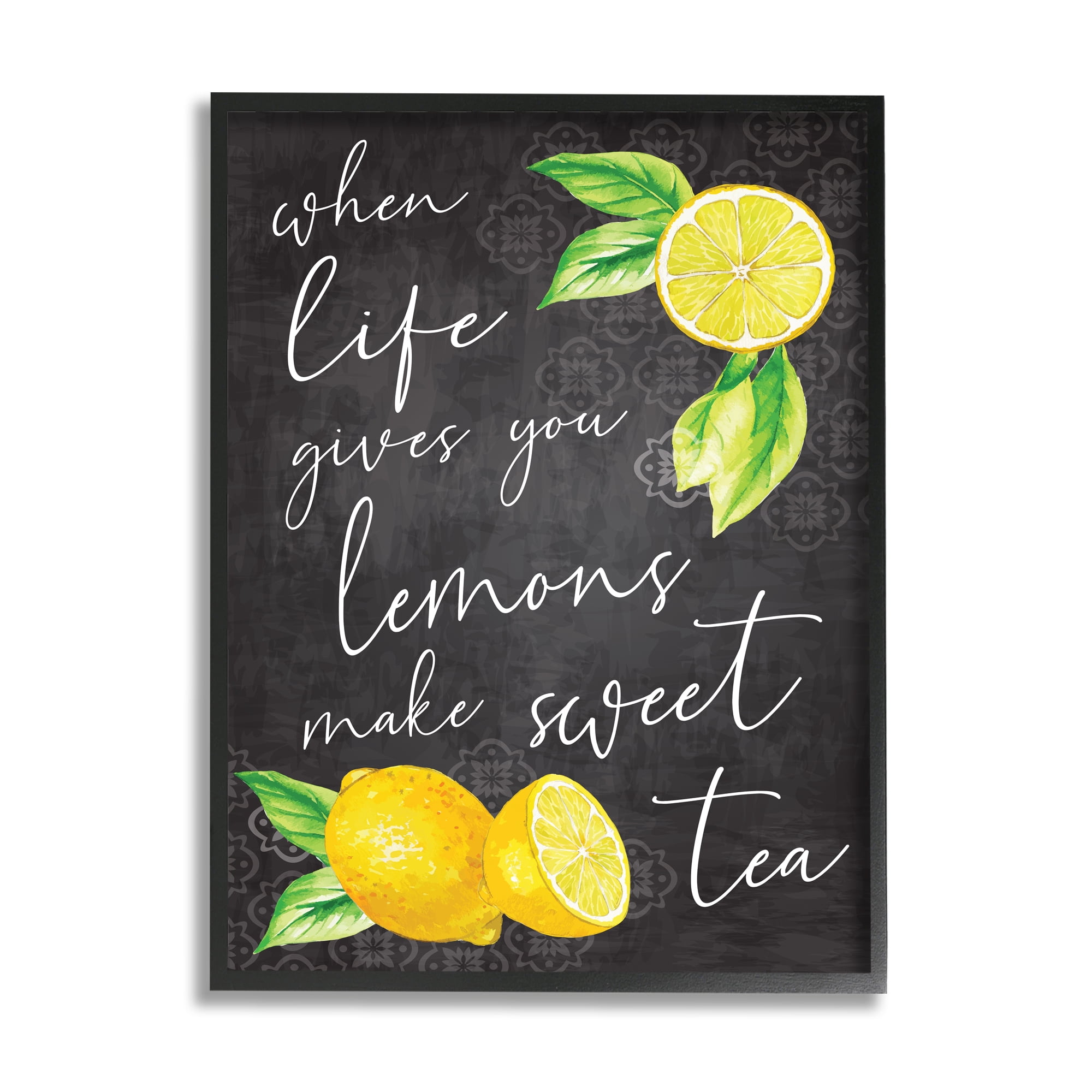 Stupell When Life Gives You Lemons Sweet Tea Art Print - 11 x 14 ...