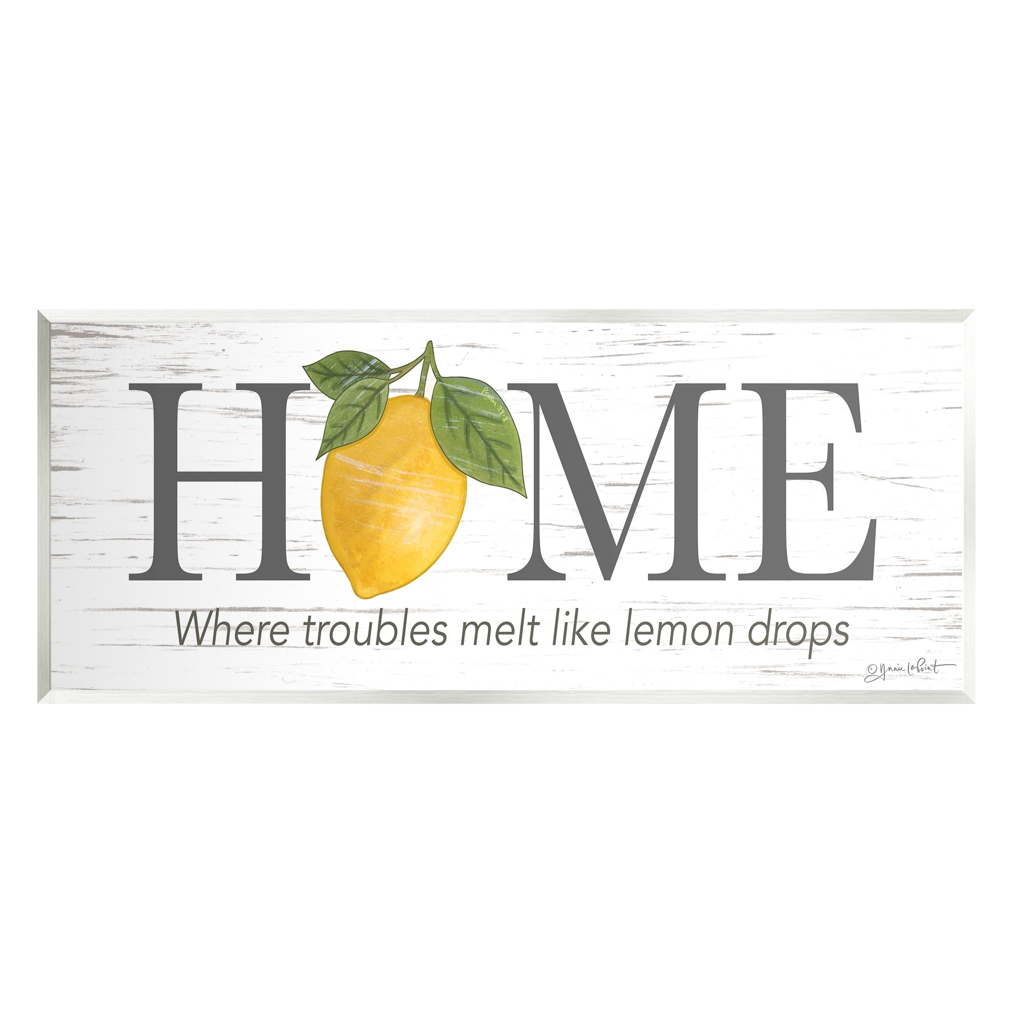 Stupell Where Troubles Melt Lemon Drops Sign Food & Beverage Painting ...