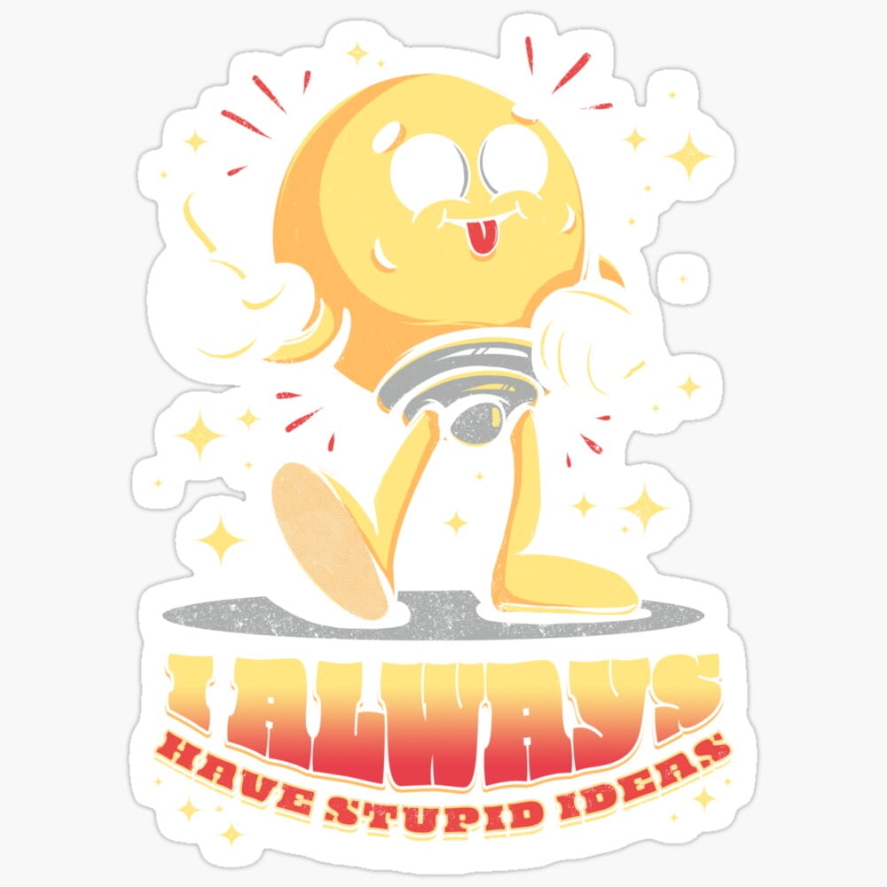 Stupid Ideas Sticker Phone Decal Water Bottle Stickers Car Decals ...