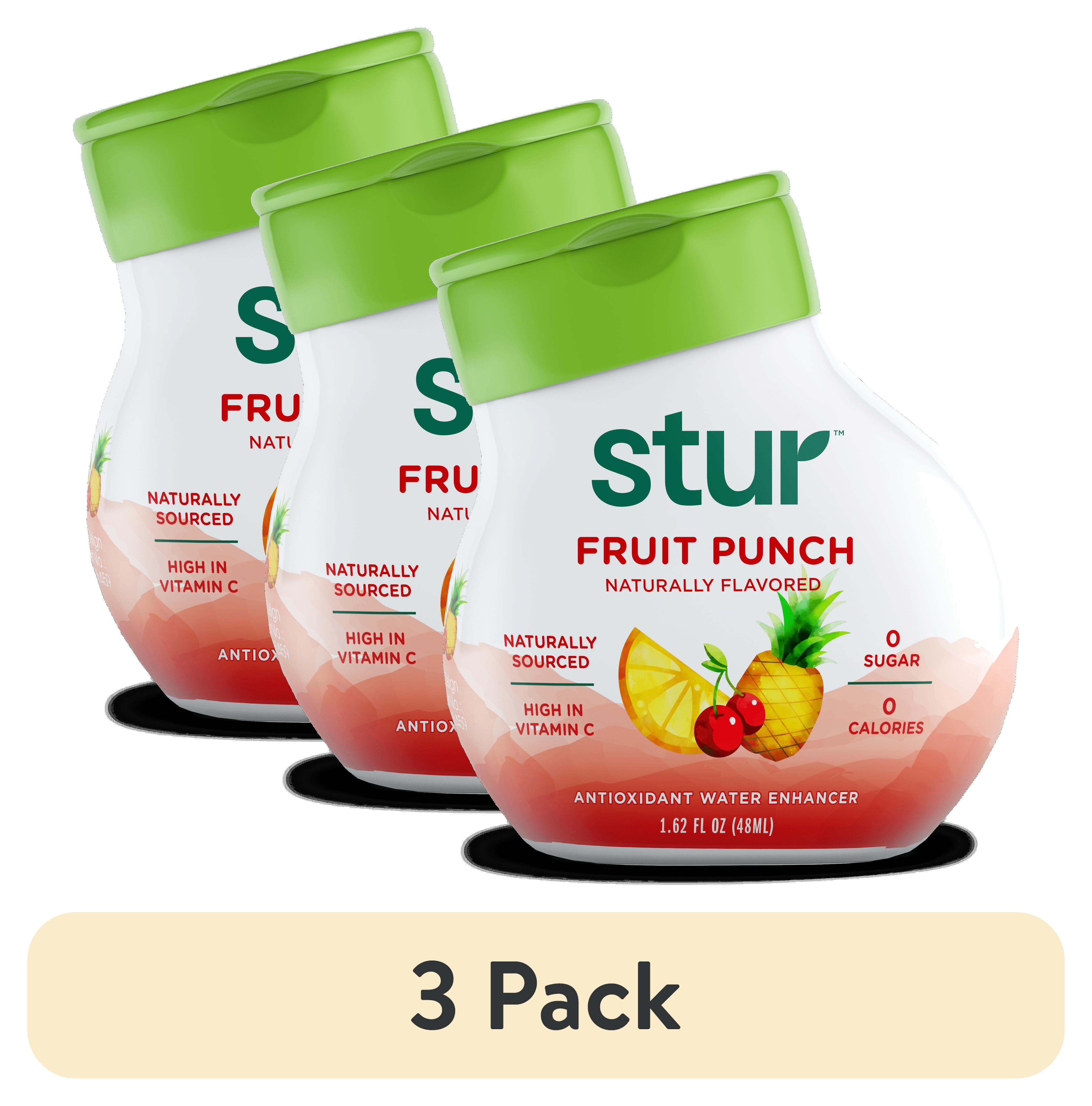 (3 pack) Stur Fruit Punch Drink Mix, Liquid Water Enhancer, Sugar-Free ...