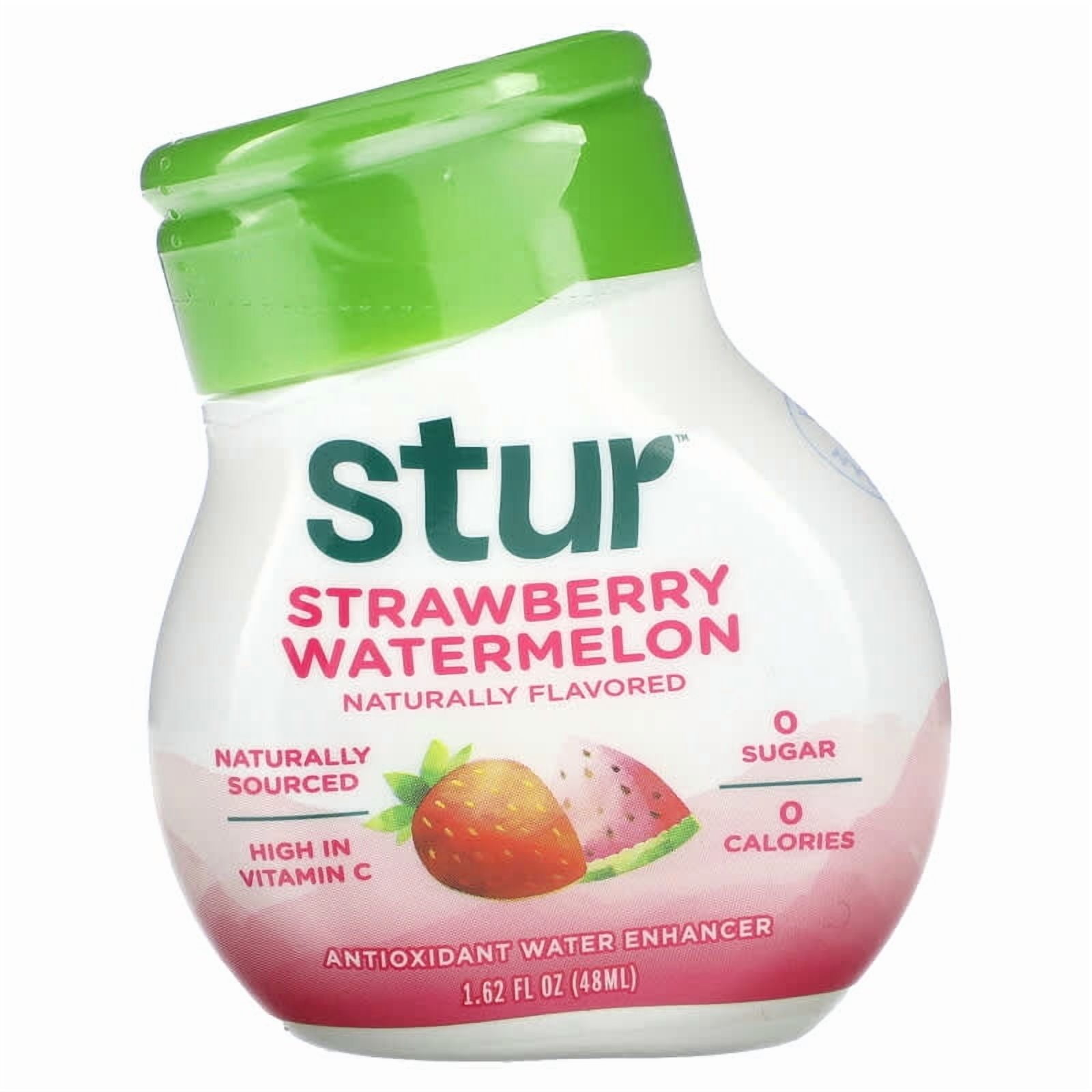 Stur Real Fruit Liquid Water Enhancer Strawberry Watermelon 1.62 fl oz ...