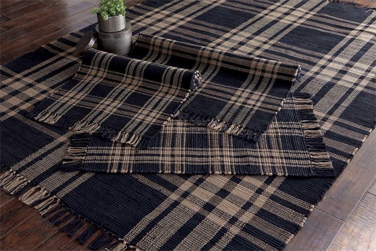 Park Designs Sturbridge Rag Rug 24X42 Blk - Walmart.com