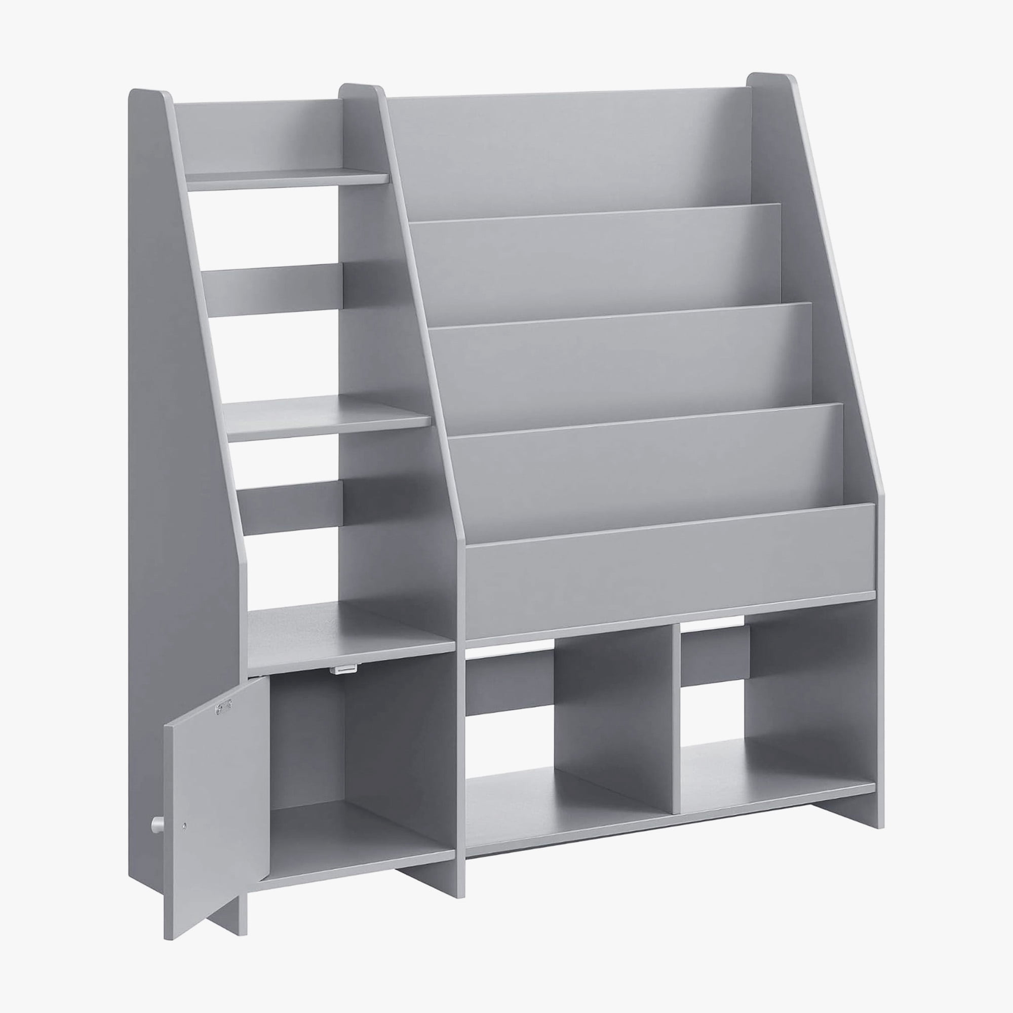 Sturdis Gray Kids Bookshelf – Promotes Independent Book Selection and ...