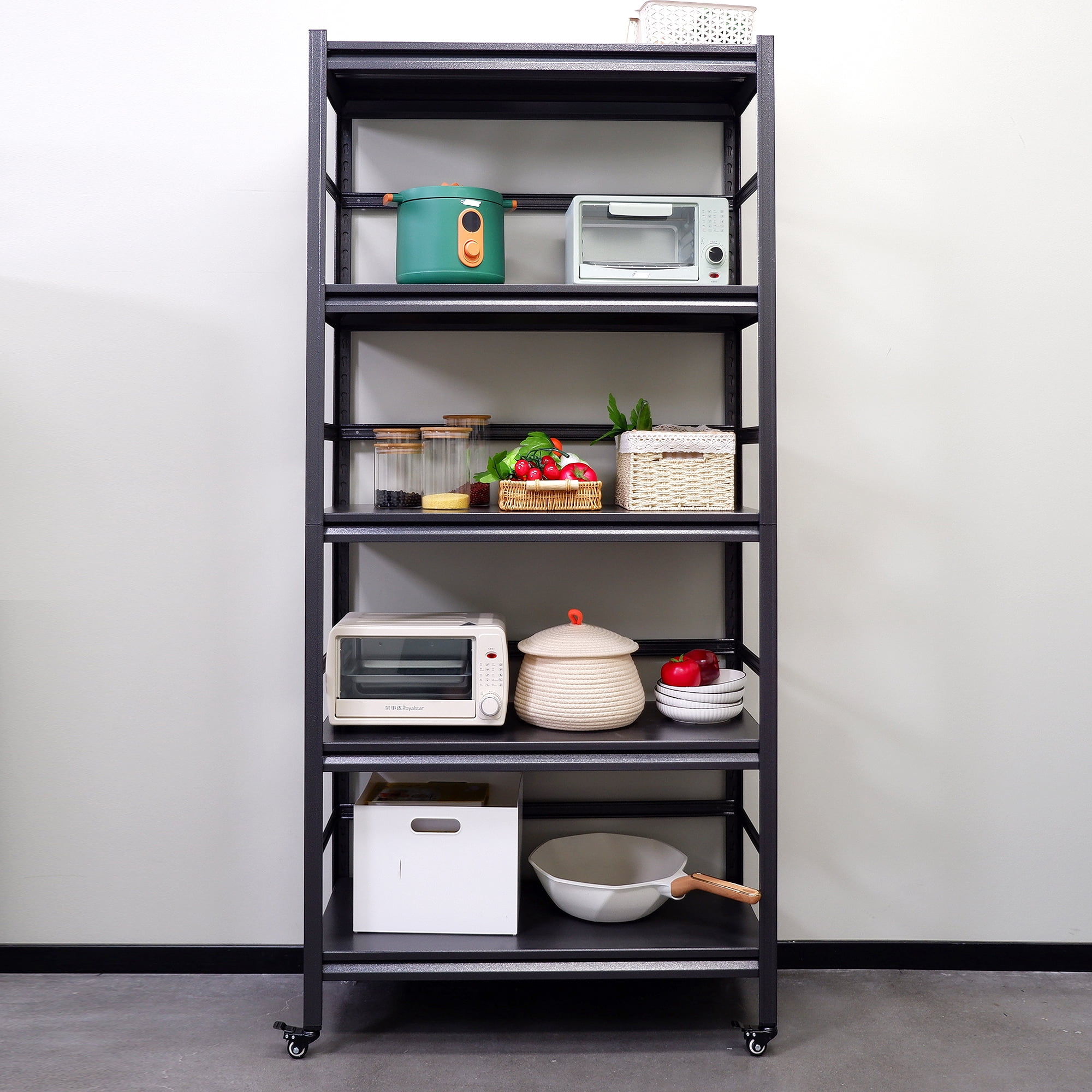 Sturdy 5-Tier Metal Shelving - Heavy Duty, 400lbs Weight Capacity ...