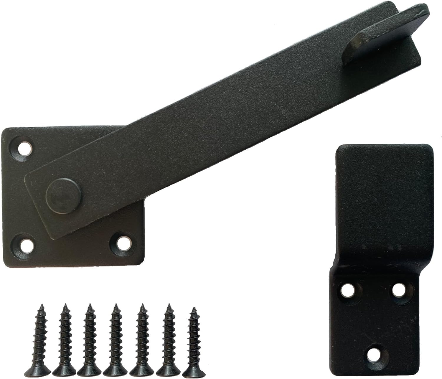 Sturdy 6" Matte Black Barn Flip Latch Hardware for Fence Gate and Barn ...