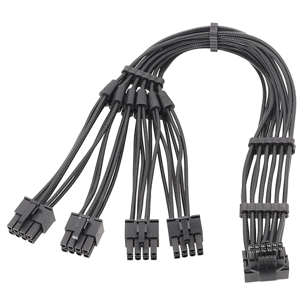 Sturdy 8Pin Male to PCIE5.0 12+4 16Pin Video Card Cable for RTX4000 ...