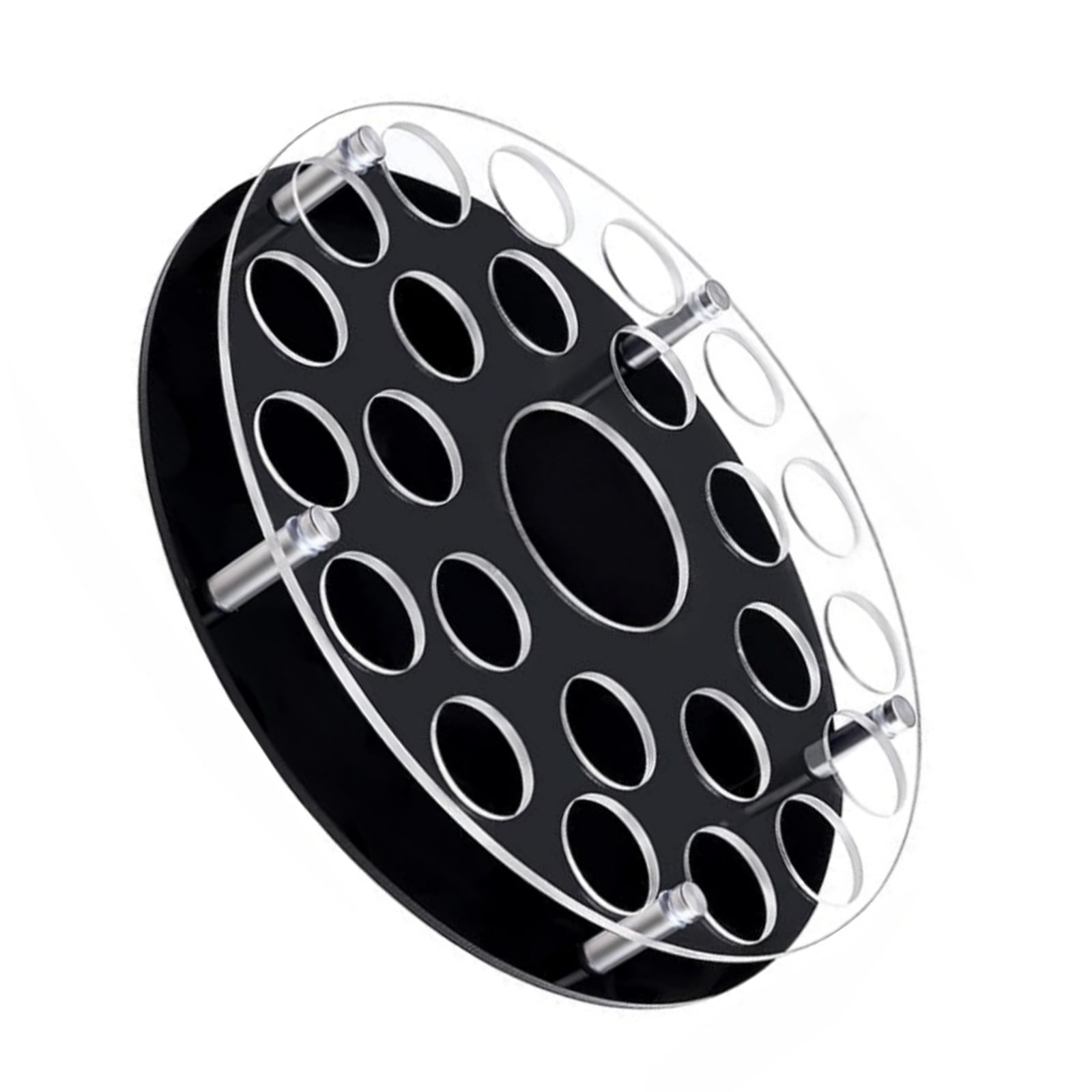 Sturdy Acrylic Wine Glass Organizers 25 Slot with Builts In Bottle ...