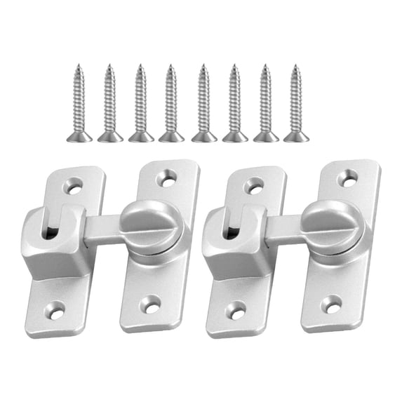 Sturdy Aluminum Alloy Sliding Door Lock Without Drilling Need Accessory ...