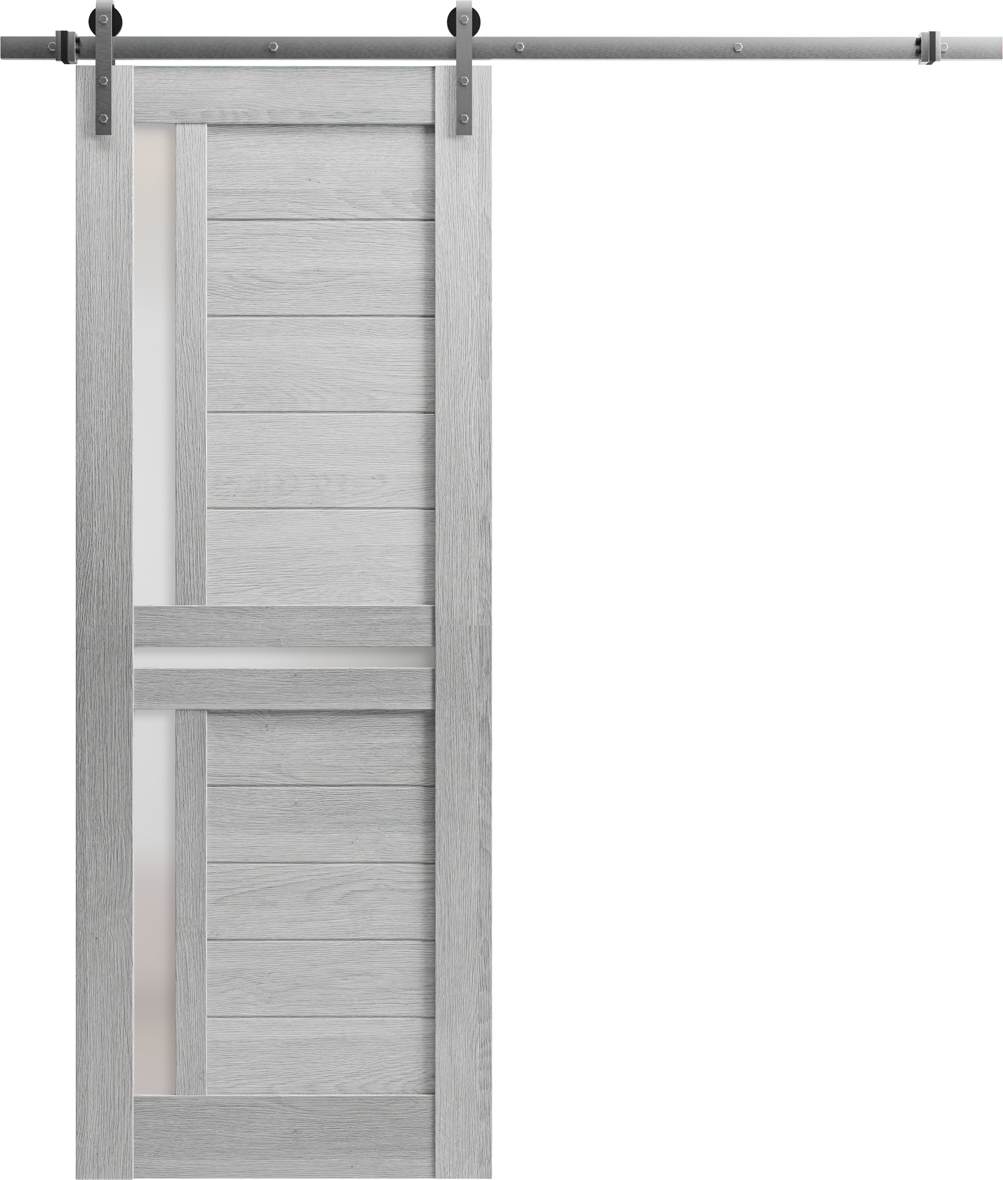 Sturdy Barn Door 28 x 80 inches | Veregio 7288 Light Grey Oak with ...