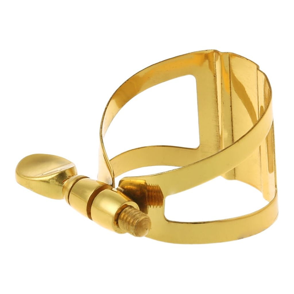 Sturdy Brass Alto/Tenor Sax Saxophone Ligature Fastener Golden Color ...