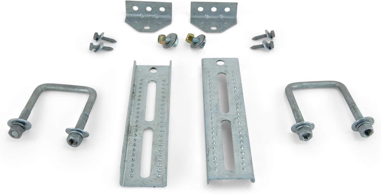 Sturdy Built (2) 10" Galvanized Swivel Top Bunk Bracket Kit with ...