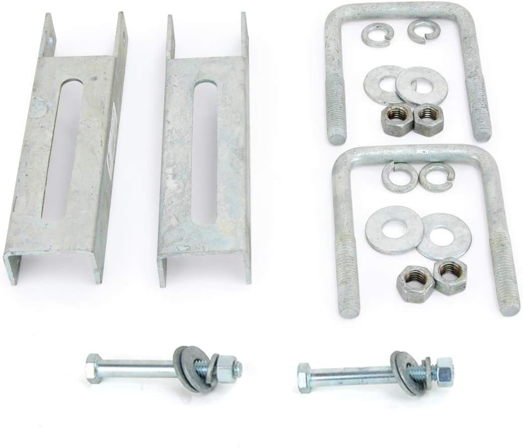 Sturdy Built (2) 8" Galvanized Vertical Bunk Bracket Kit for 3x3 Boat ...