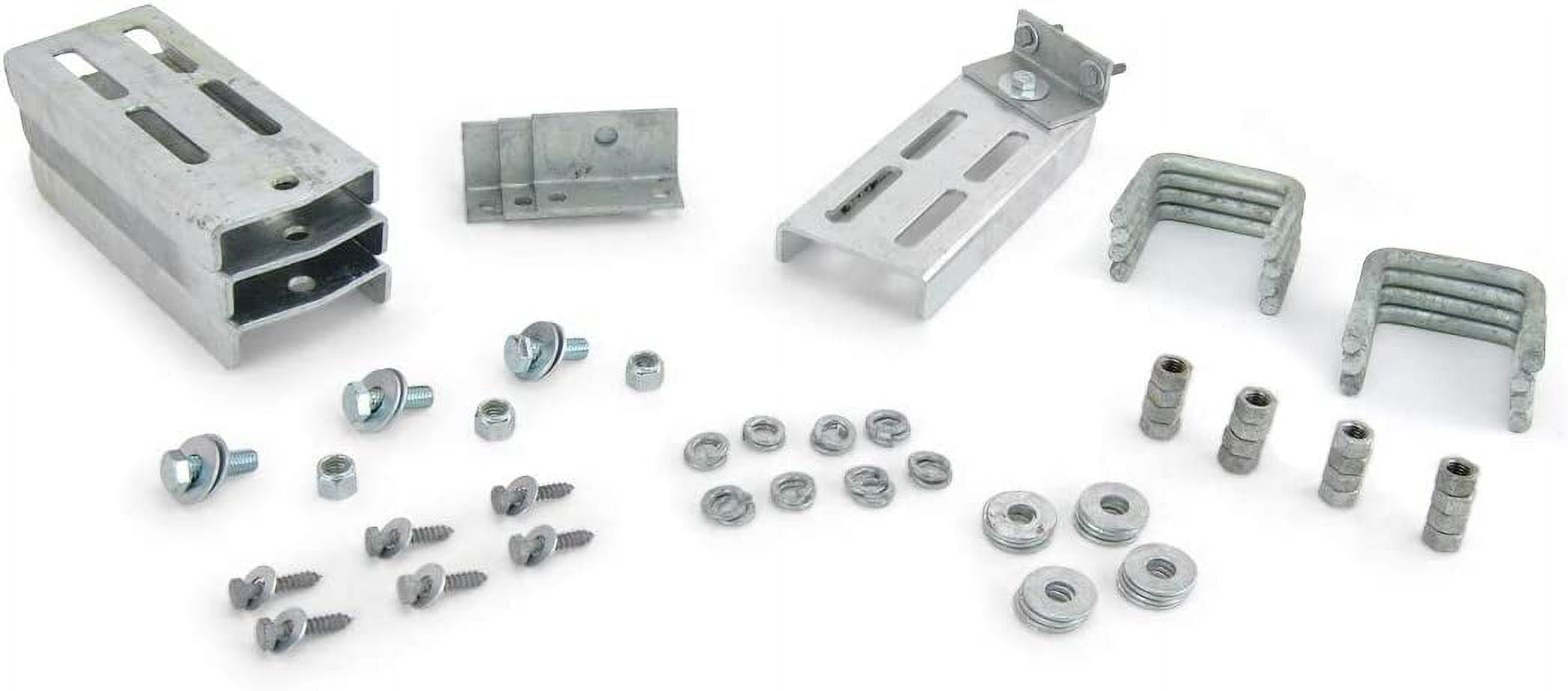 Sturdy Built (4) 10" Galvanized Double U Bolt Swivel Top Bunk Bracket ...