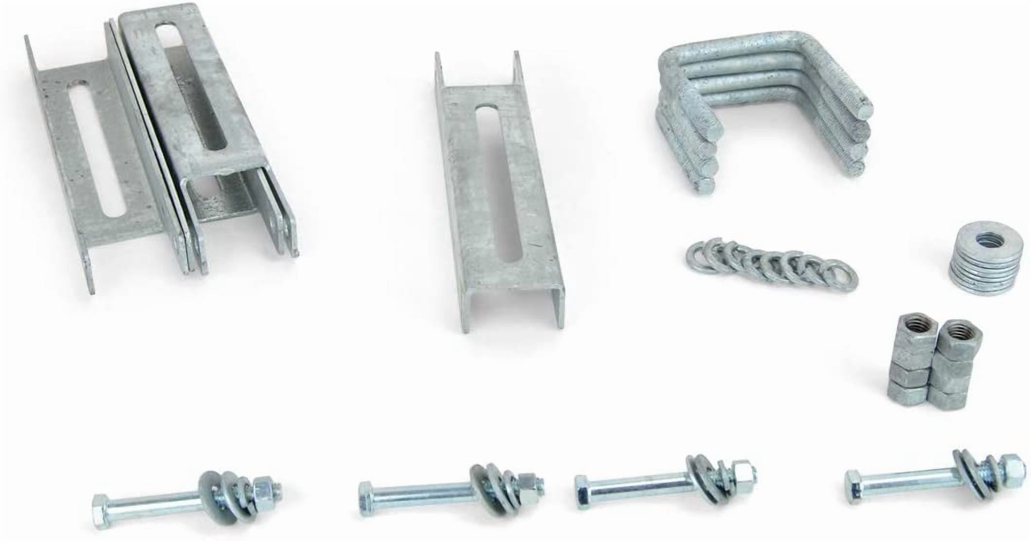 Sturdy Built (4) 10" Galvanized Vertical Bunk Bracket Kit for 2x3 Boat ...