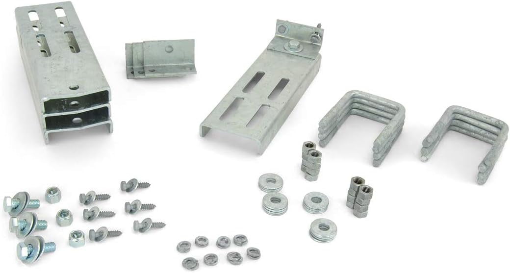 Sturdy Built (4) 12" Galvanized Double U Bolt Swivel Top Bunk Bracket ...