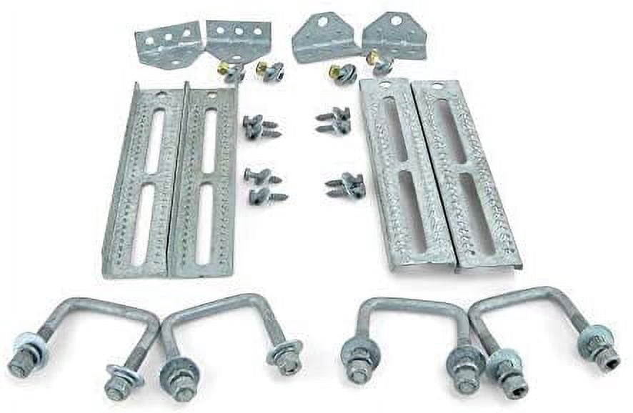 Sturdy Built (4) 12" Galvanized Swivel Top Bunk Bracket Kit with ...